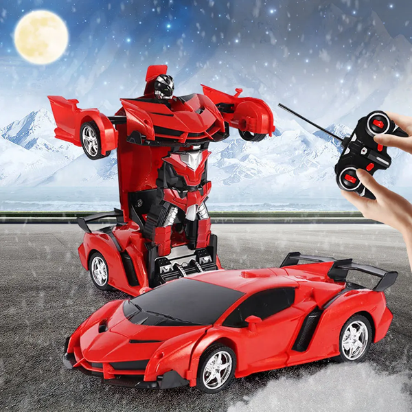 Auto Robot Transformable A Control Remoto Ideal Para Navidad Costa